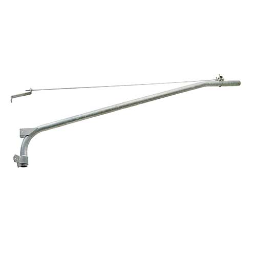 2 in. x 12 ft. Steel Single Guy Rod Bracket for Wood Pole Mounting ...