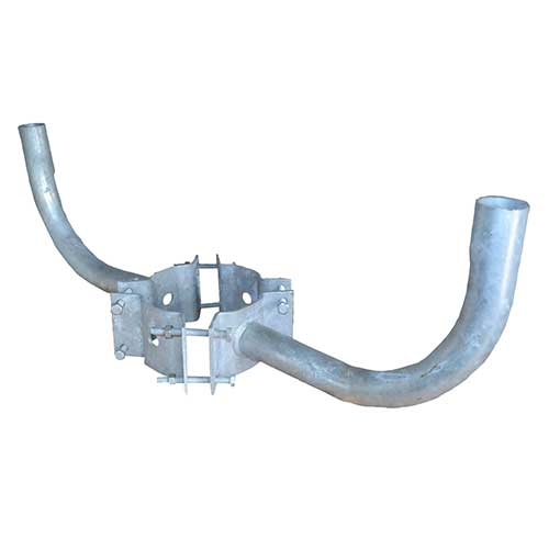 2 Arm Wrap Around Bracket at 180 Degrees for 10 in. - 13 in. Pole ...